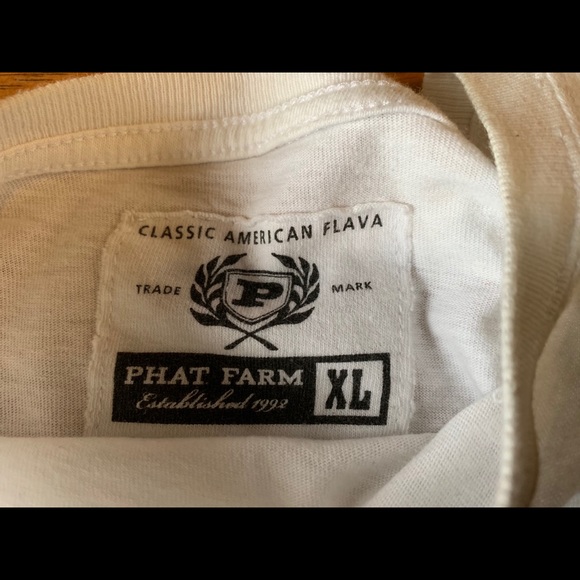 Phat Farm | Shirts | Phat Farm White And Black Long Sleeve Shirt Xl ...